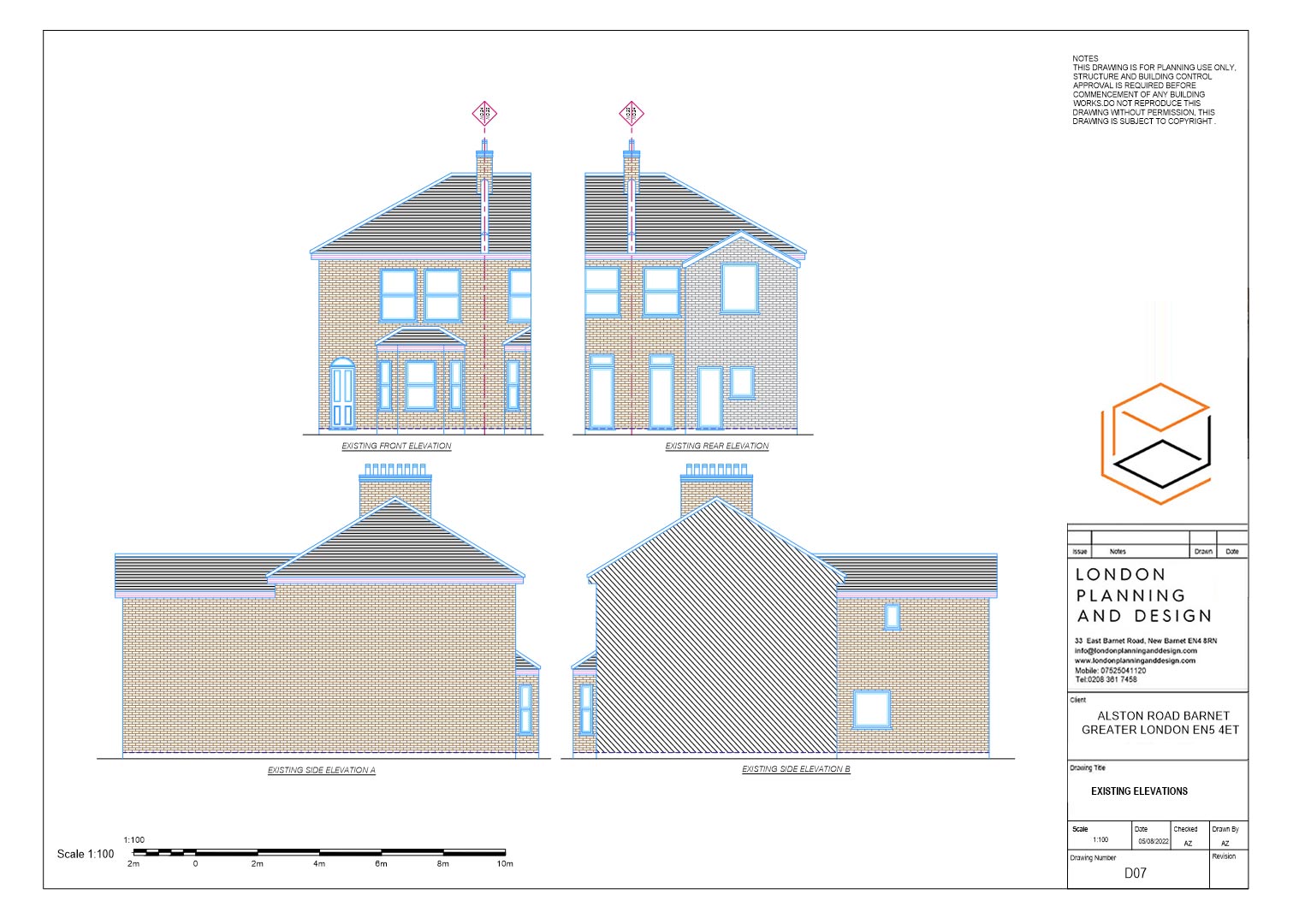 Dormer Loft Conversion Building Regulations Drawings - North London ...