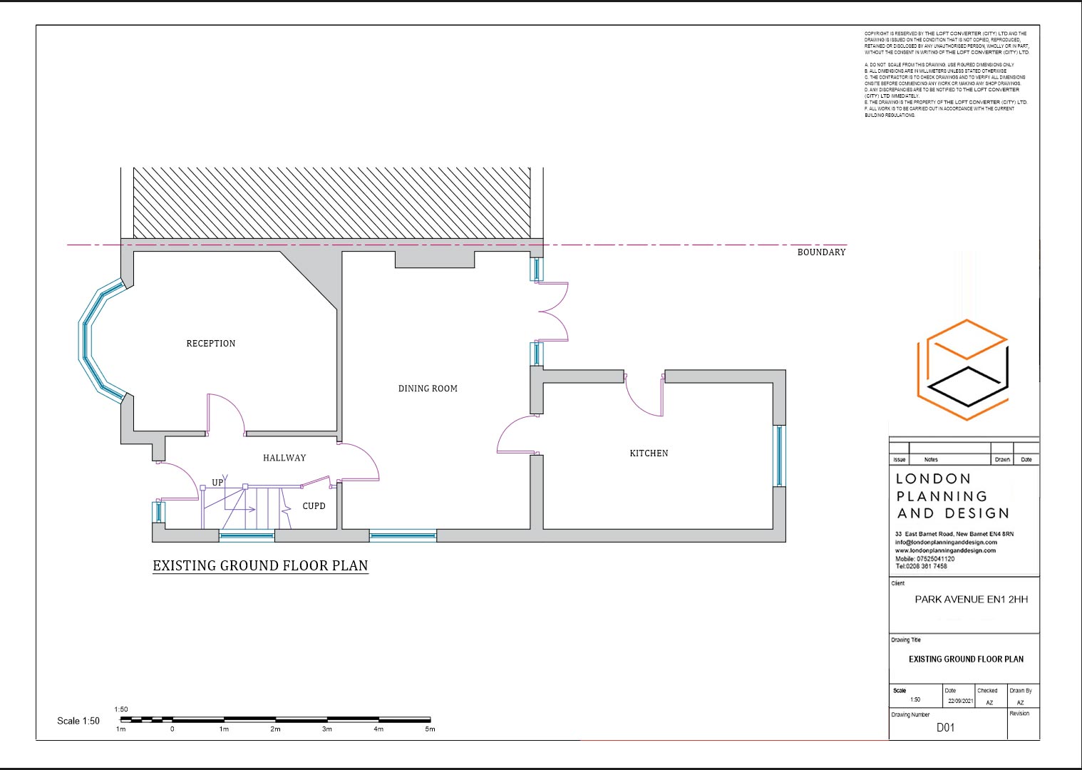 Hip to Gable Loft Conversion Building Regulations Drawings - Enfield ...