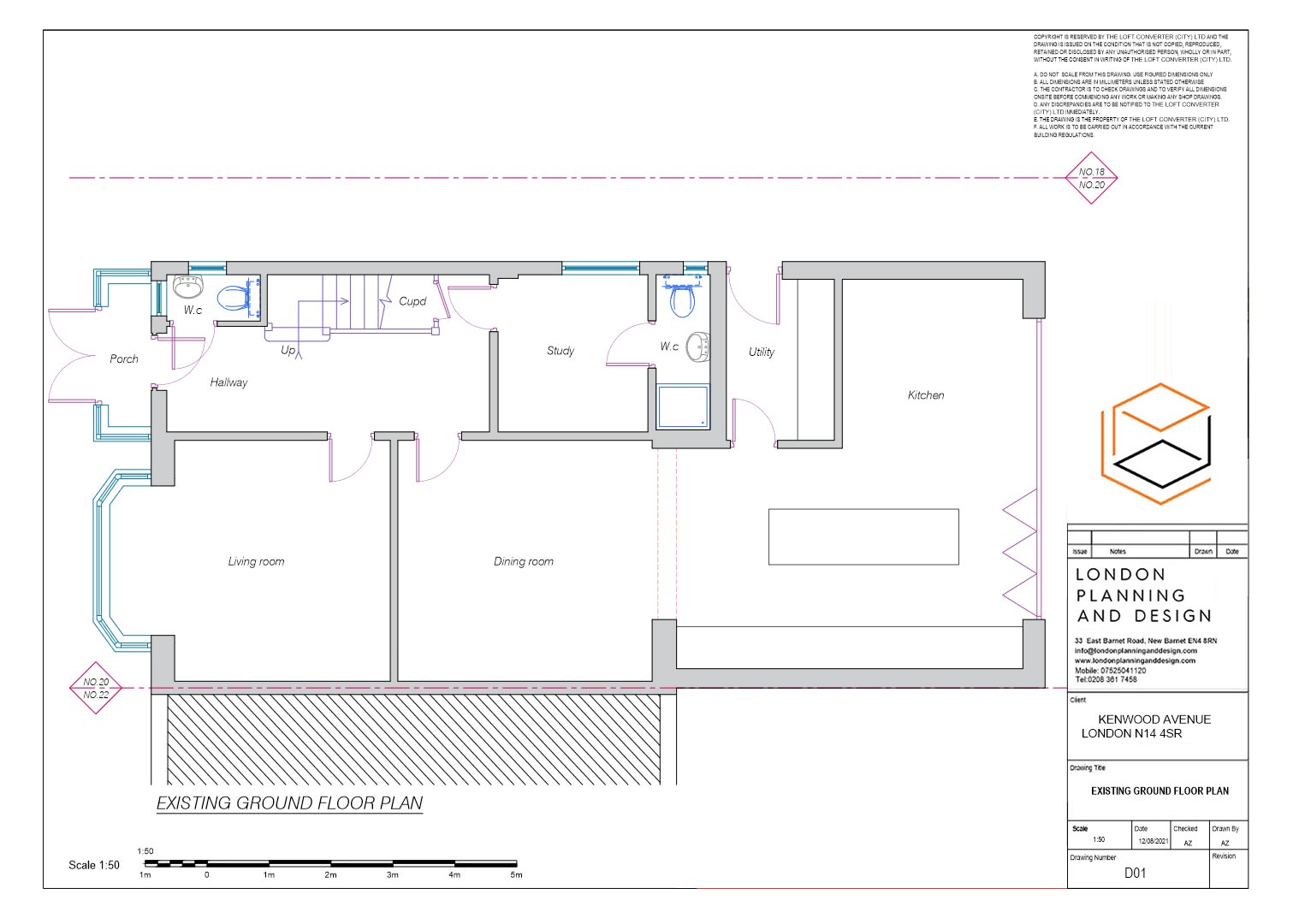 Hip to Gable Loft Conversion Building Regulations Drawings - North ...